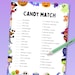Halloween Candy Match Game, Halloween Trivia Quiz, Halloween Activity ...