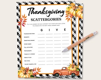 Printable Thanksgiving Roll A Story Dice Game Thanksgiving - Etsy