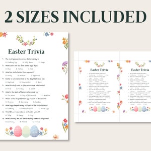 Easter Trivia Game, Easter Trivia Feud, Easter Trivia Quiz, Easter ...