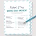 Fathers Day Game Bundle, Printable Fathers Day Game for Family, Fathers ...