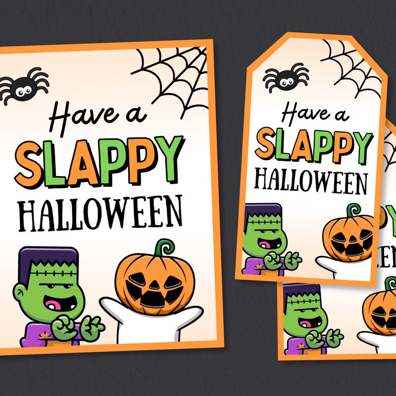 Slappy Halloween Tag - Etsy