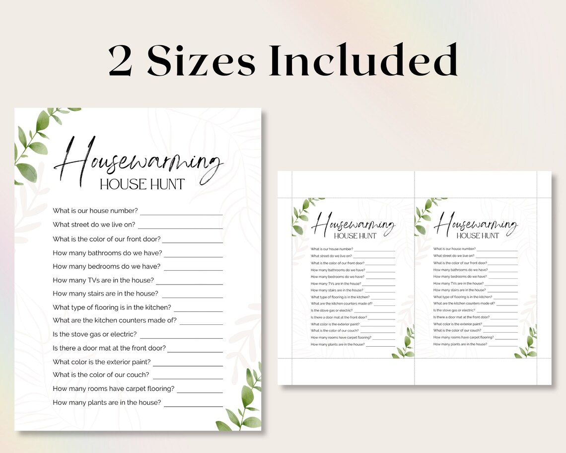 Housewarming House Hunt New House Scavenger Hunt - Etsy