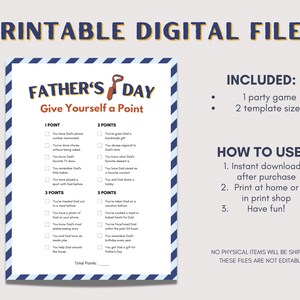 Fathers Day Printable Game, Fathers Day Activity for Kids, Printable ...