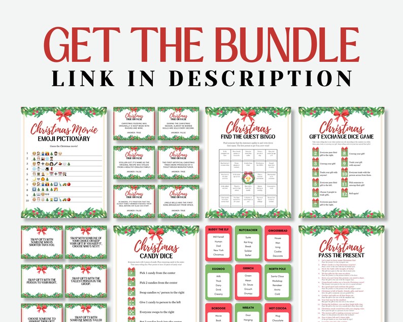 Printable Christmas Scavenger Hunt for Kids, Christmas Treasure Hunt ...