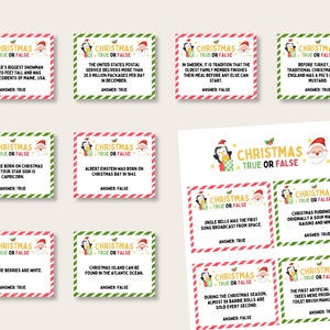 Christmas True or False Game, Christmas Trivia Quiz, Christmas Fact or ...