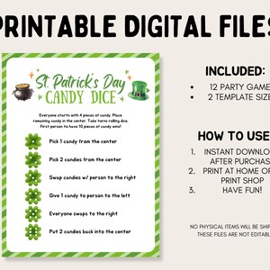 St Patrick's Day Party Game Bundle, Printable St Patricks Day Games, St ...
