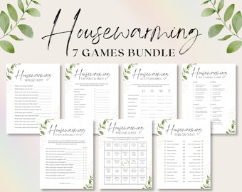Housewarming Game Bundle, Printable New House Games, Housewarming Ideas ...
