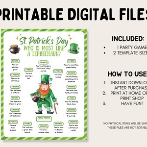 St Patrick's Day Who is Most Like A Leprechaun, St Patricks Day Party ...