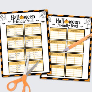 Halloween Friendly Feud Game, Halloween Trivia Questions and Answers ...