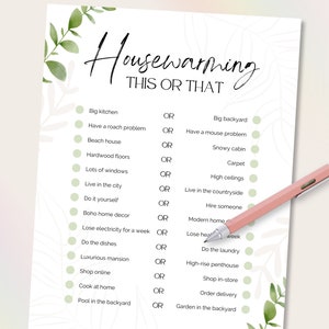 Housewarming Games Bundle, Housewarming Party Games, New Home Warming ...