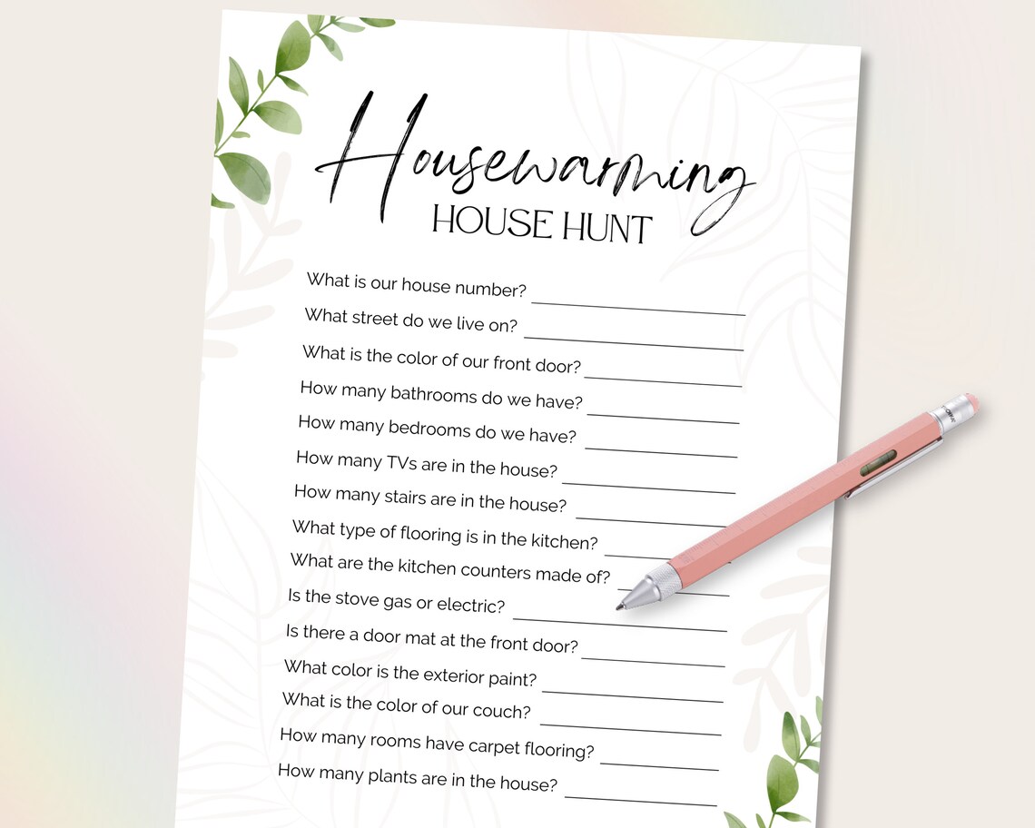 Housewarming Games Bundle Housewarming Party Games New Home - Etsy