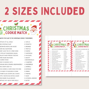 Christmas Cookie Quiz, Christmas Cookie Match Game, Christmas Trivia ...