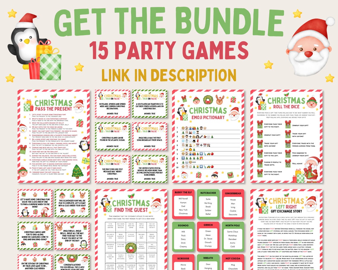 Christmas ABC Race Game Christmas Party Game Christmas A-Z - Etsy