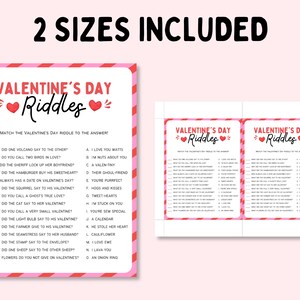 Valentines Day Riddles Quiz, Valentines Day Party Game, Valentines Day ...