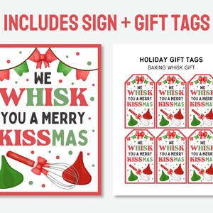 We Whisk You A Merry Christmas Tag, Christmas Baking Gift Tag ...