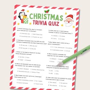 Christmas Trivia for Kids and Adults, Christmas Trivia Questions and ...