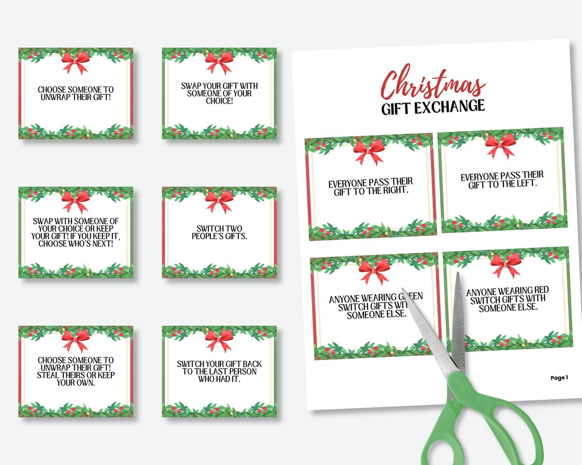 Christmas White Elephant Party Game, Christmas Gift Exchange Game ...