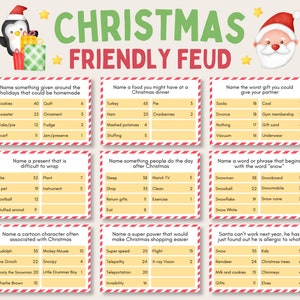 Christmas Friendly Feud, Holiday Family Feud Game, Christmas Trivia ...