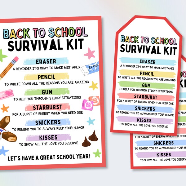 Teacher Survival Kit - Etsy