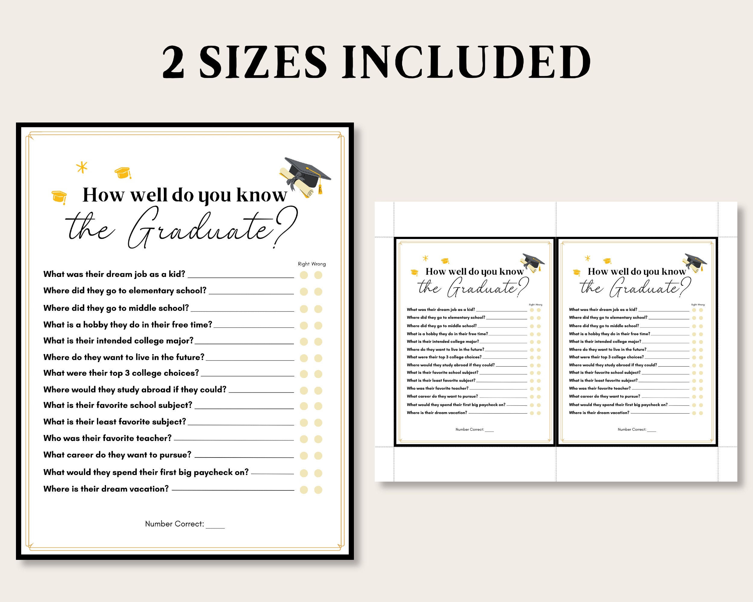 Graduation Party Games Bundle, Printable Graduation Party Games, Fun ...