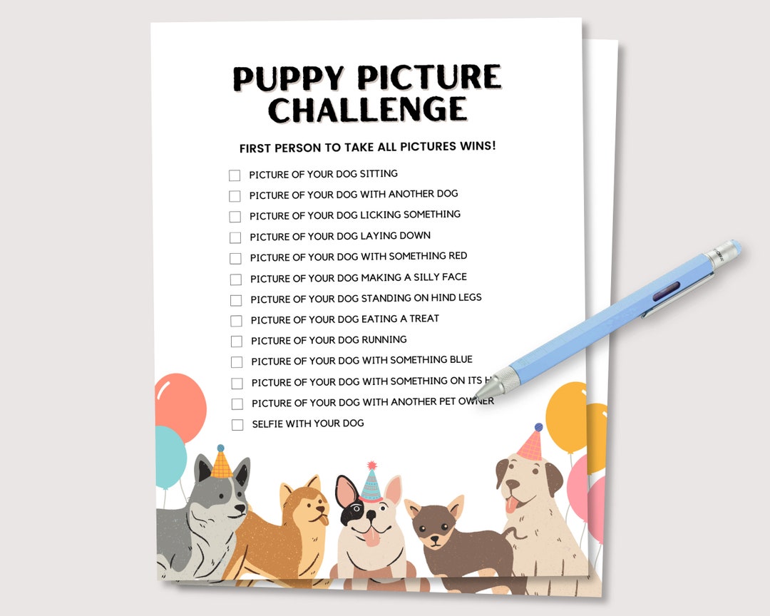 Puppy First Birthday Party Game, Printable Dog Birthday Party Games ...