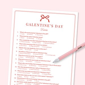 Galentines Day Trivia Game, Valentines Day Party Game, Galentines Day ...