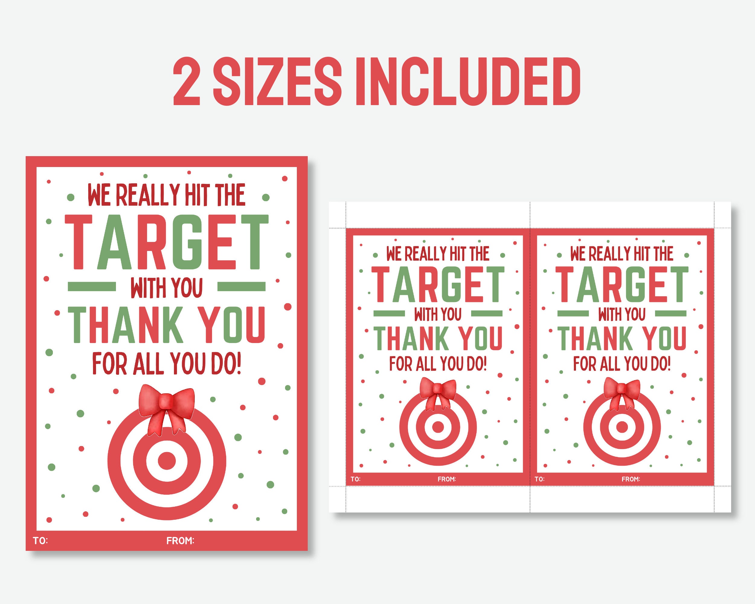 Christmas Target Gift Card Holder, Christmas Teacher Appreciation Gift ...