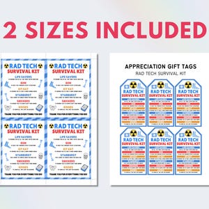 Radiologic Technologist Appreciation Gift Tag, Radiology Tech Survival ...