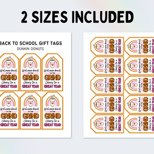 Back to School Gift Tag Bundle, First Day of School Gift Tag, Welcome ...