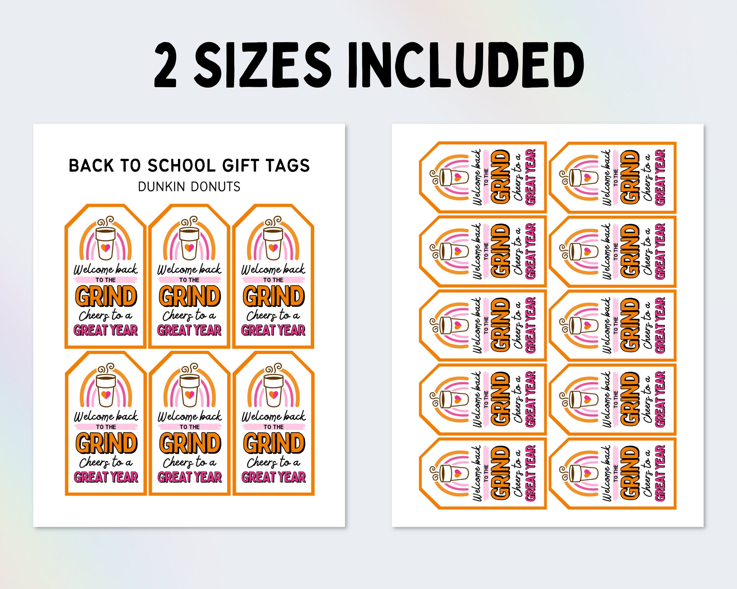 Back to School Gift Tag Bundle, First Day of School Gift Tag, Welcome ...