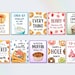 20 Employee Brunch Appreciation Gift Tag & Sign Bundle, Breakfast ...