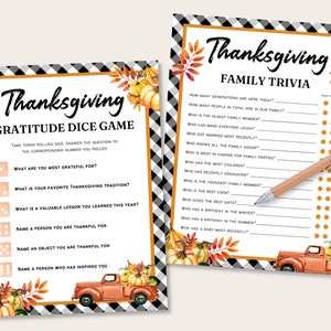Thanksgiving Party Games Bundle, Printable Thanksgiving Games ...