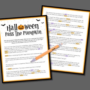Halloween Party Games for Adults, Printable Halloween Games for Office ...