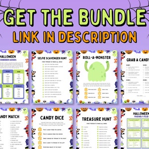 Halloween Roll A Monster Game, Halloween Dice Game, Halloween Candy ...