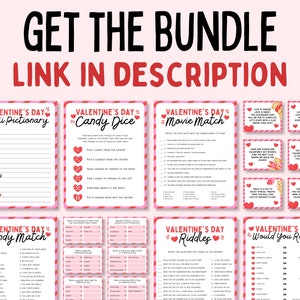 Valentines Day Candy Match, Valentines Day Party Game, Valentine Day ...