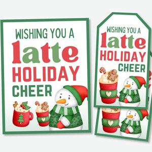 Christmas Coffee Gift Tag, Holiday Coffee Gift Tag for Coworker ...