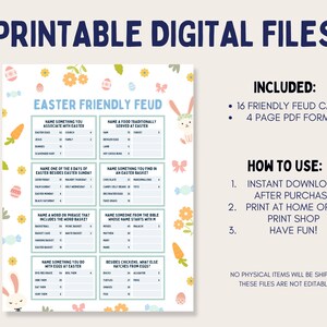 Easter Friendly Feud, Easter Family Feud Game, Easter Trivia Feud ...