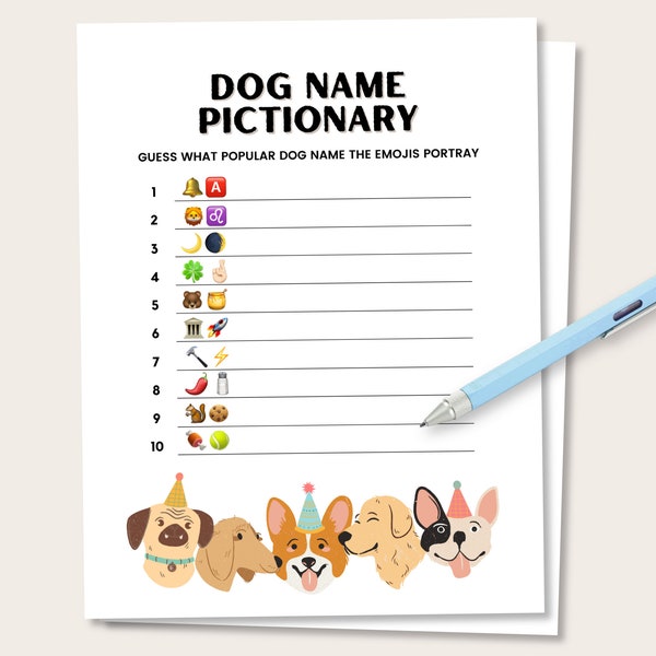 Dog Birthday Party Game - Etsy