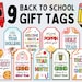 Back to School Gift Tag Bundle First Day of School Gift Tag - Etsy