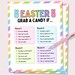 Easter Egg Candy Game, Printable Easter Party Game, Easter Activity for ...