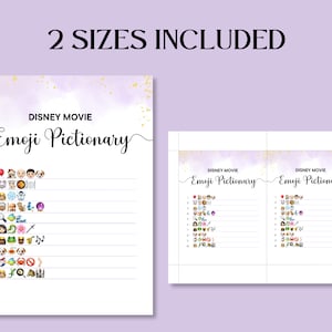 Disney Movie Emoji Pictionary, Girls Birthday Party Games, Sleepover ...
