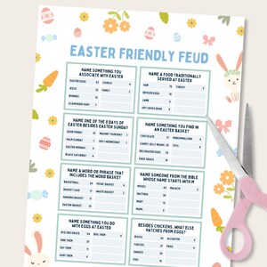 Easter Friendly Feud, Easter Family Feud Game, Easter Trivia Feud ...