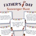 Printable Fathers Day Scavenger Hunt, Fathers Day Treasure Hunt Clues ...