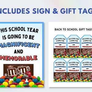 Welcome Back Students Treat Tag, Back to School Student Gift Tag ...