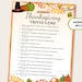 Thanksgiving Trivia Game, Thanksgiving Trivia Quiz for Kids ...