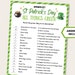 St Patrick's Day All Things Green Quiz, Fun St Patricks Day Quiz for ...
