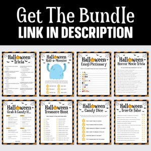 Halloween Charades Game Printable, Kids Halloween Party Game, Halloween ...