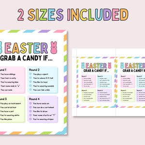Easter Egg Candy Game, Printable Easter Party Game, Easter Activity for ...