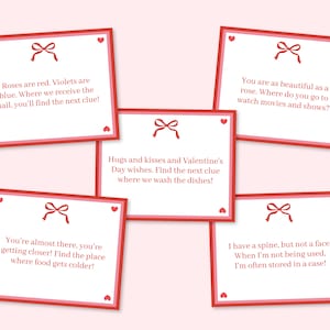 Adult Valentines Day Scavenger Hunt, Valentines Day Treasure Hunt Clues ...