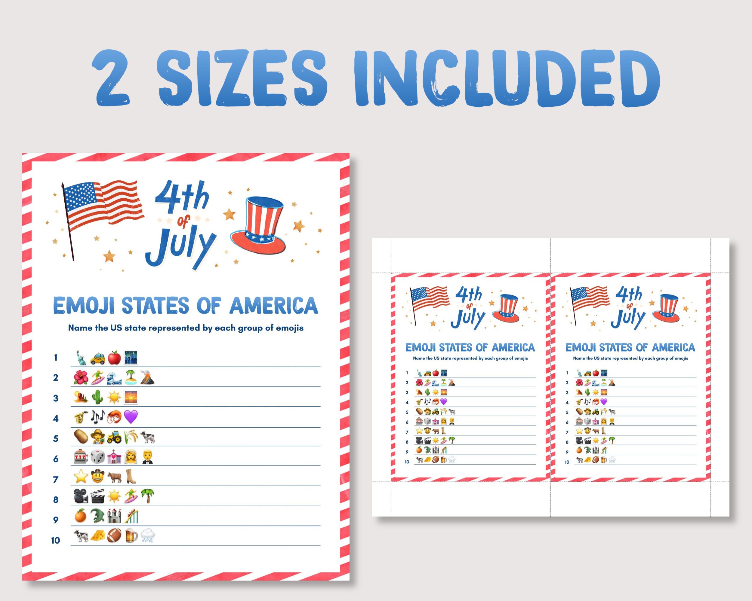 4th of July Games Bundle, Printable Fourth of July Party Games, July ...